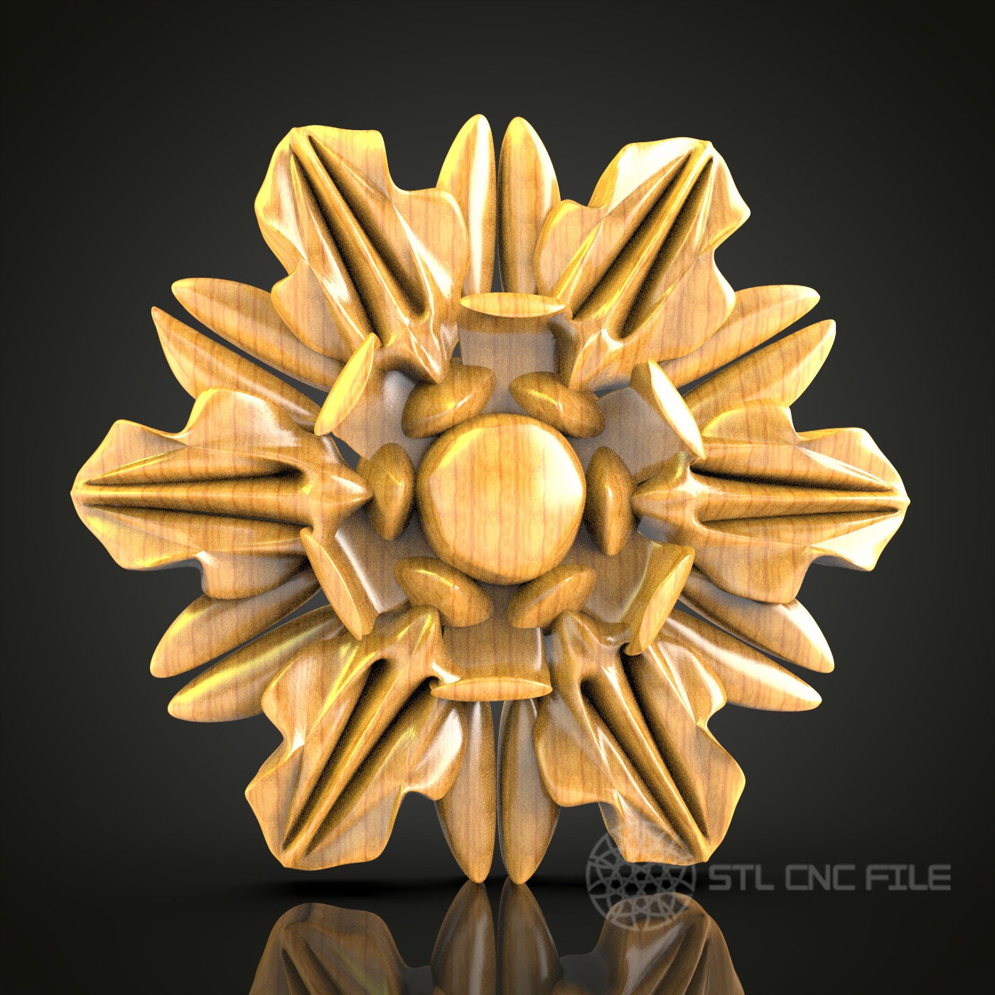 Dynamic Pine Cone CNC Router STL Model - Detailed Nature-inspired ...