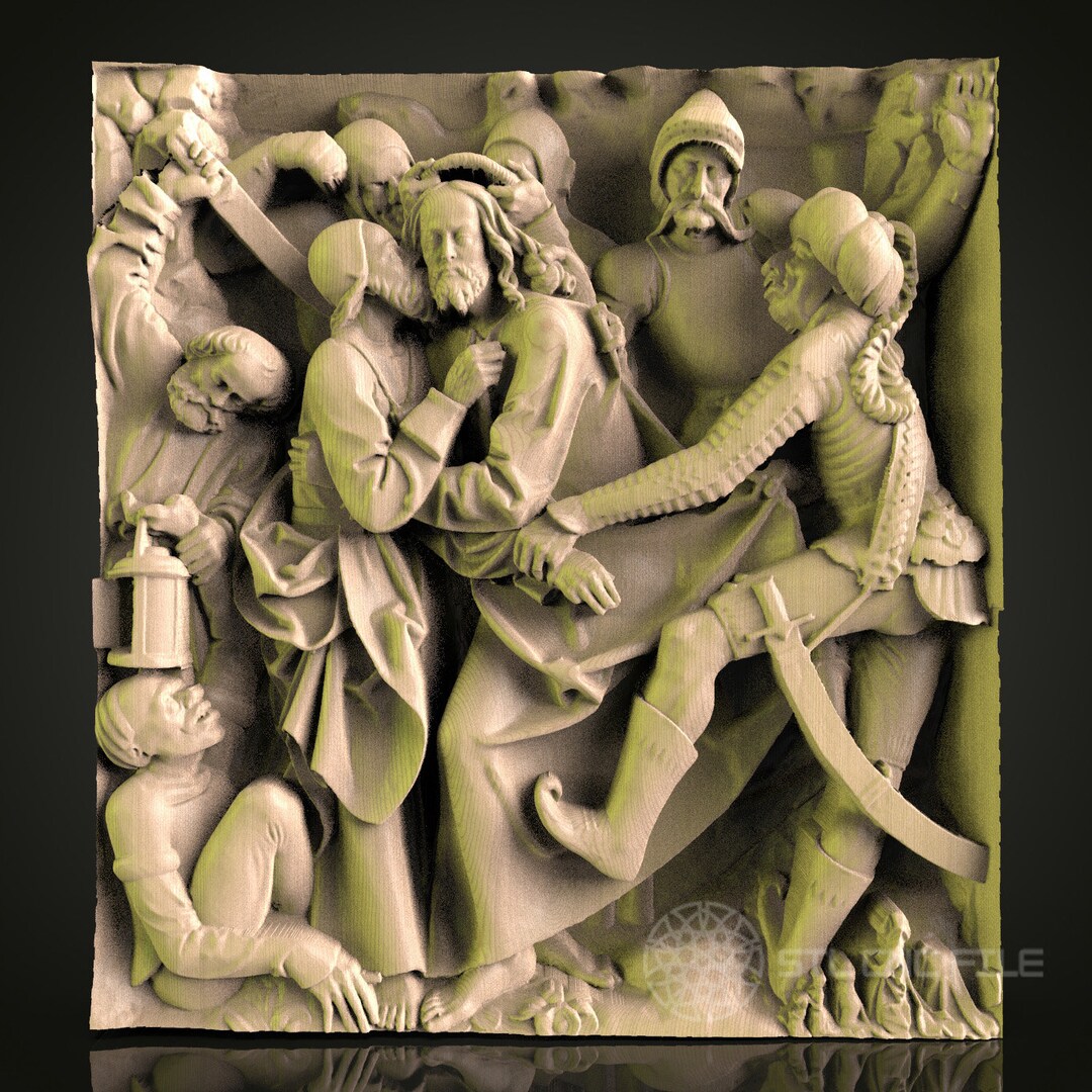 Battle of Warriors 3D Model STL File, Epic Historical Scene for CNC ...