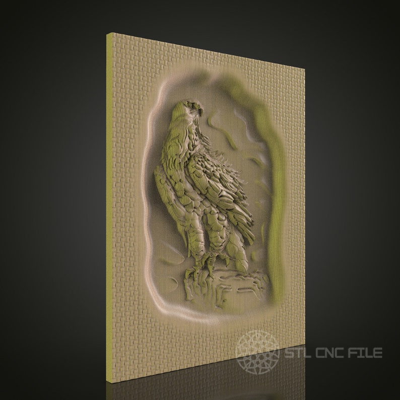 Eagle Relief 3D STL Model for CNC Routing and Engraving - Wall Decor ...