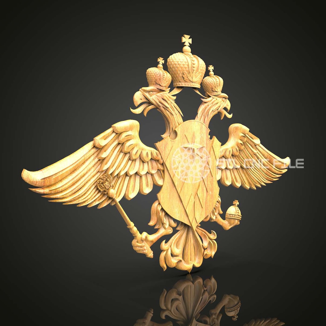 Imperial Dragon Crest STL Model: CNC Router Engraving File - Etsy