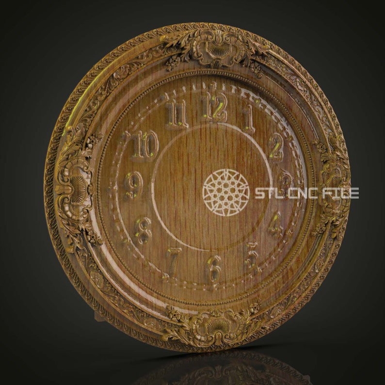 Victorian Ornate Clock STL Model CNC Engraving Files for Classic ...