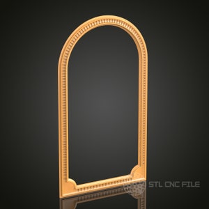 Elegant Arched Frame - STL Model for CNC Router Engraver - Artcam ...
