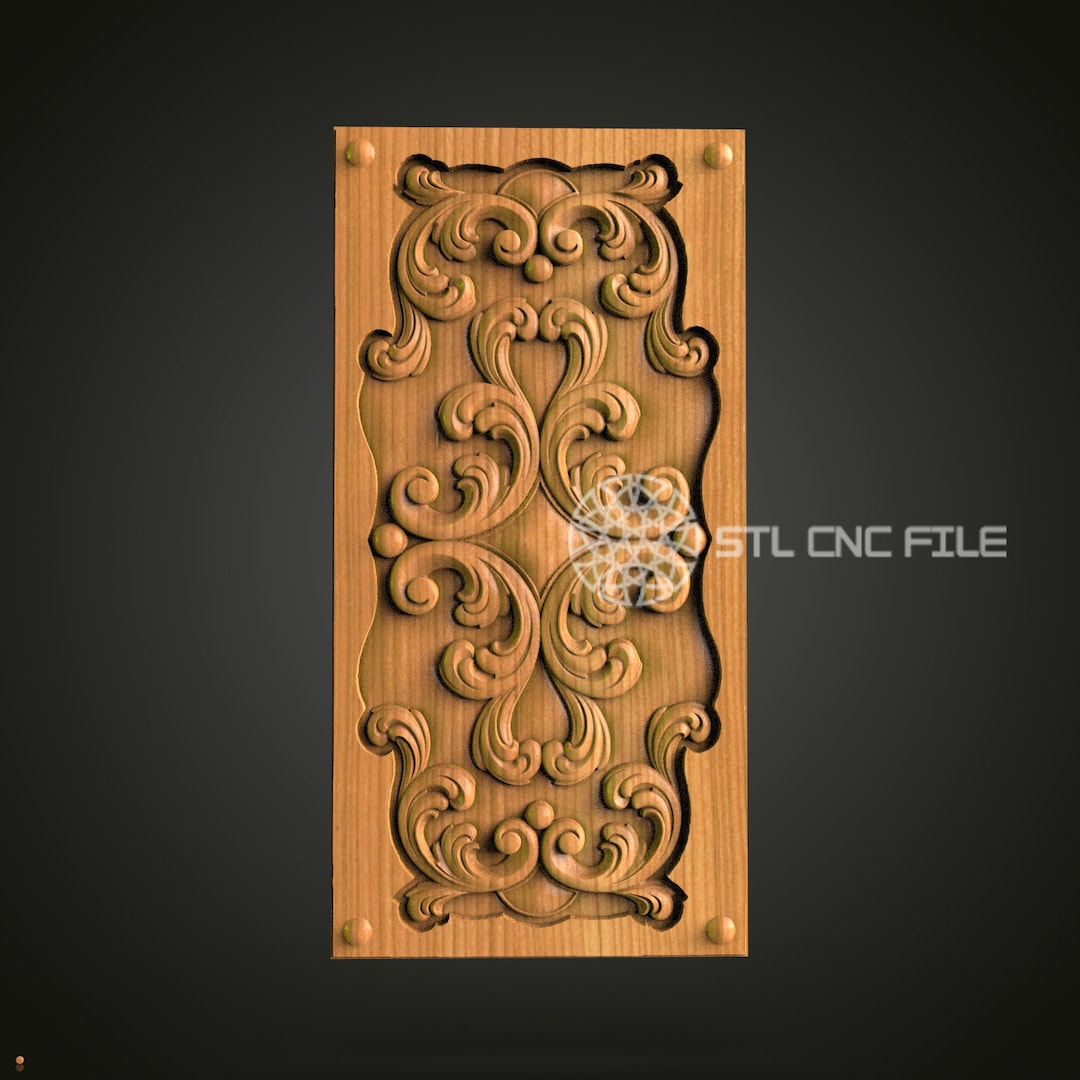 Classic Ornate Panel STL File – Elegant CNC Router Design for Luxurious ...
