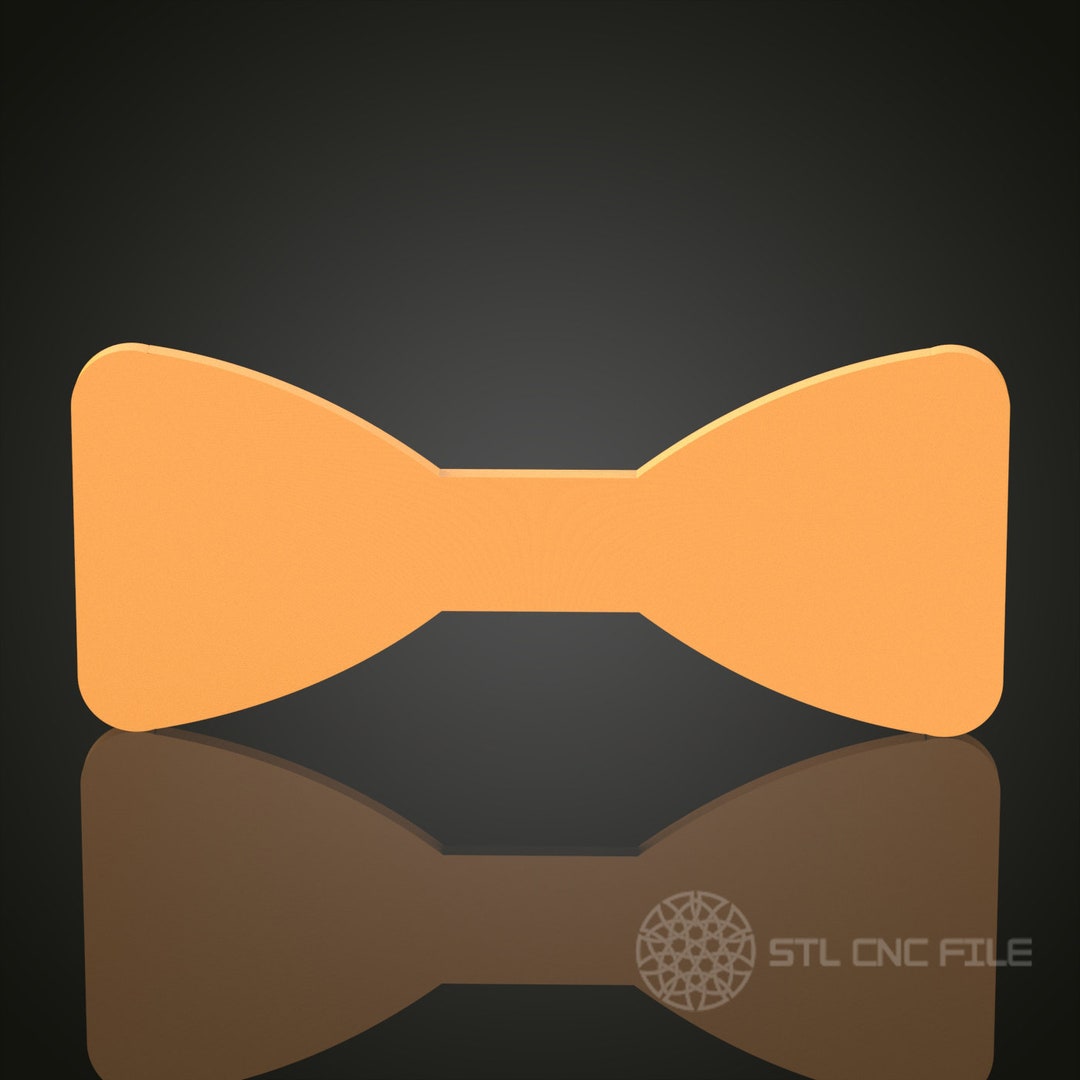 Simple Modern Bow Tie STL Model, CNC Router File for Stylish ...