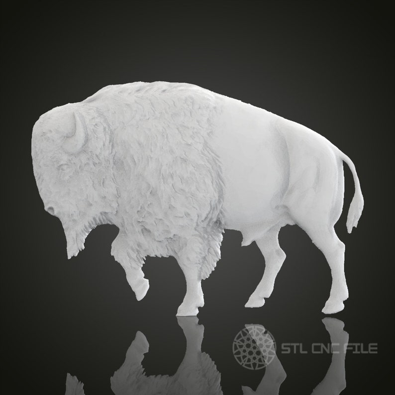 Majestic Buffalo STL Model: CNC Router & 3D Printer File (digital ...