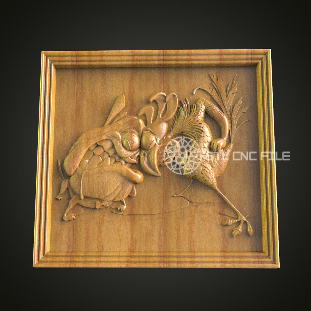 Mythical Creatures Wood Art - CNC Router STL Model, Dragon & Griffin ...
