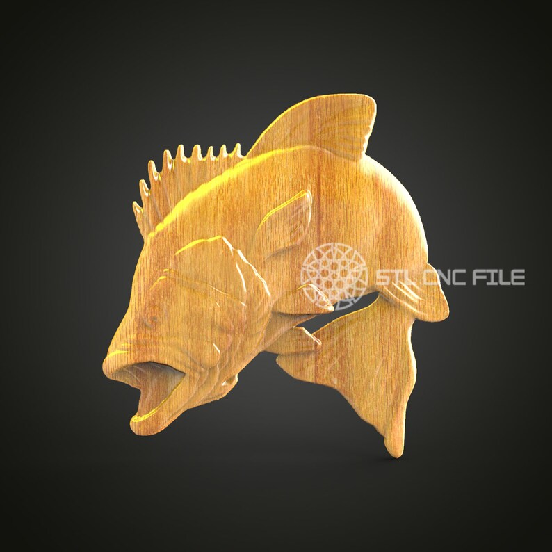 Dynamic Bass Leap 3D STL Model, Artcam & Aspire Ready, Perfect for CNC ...