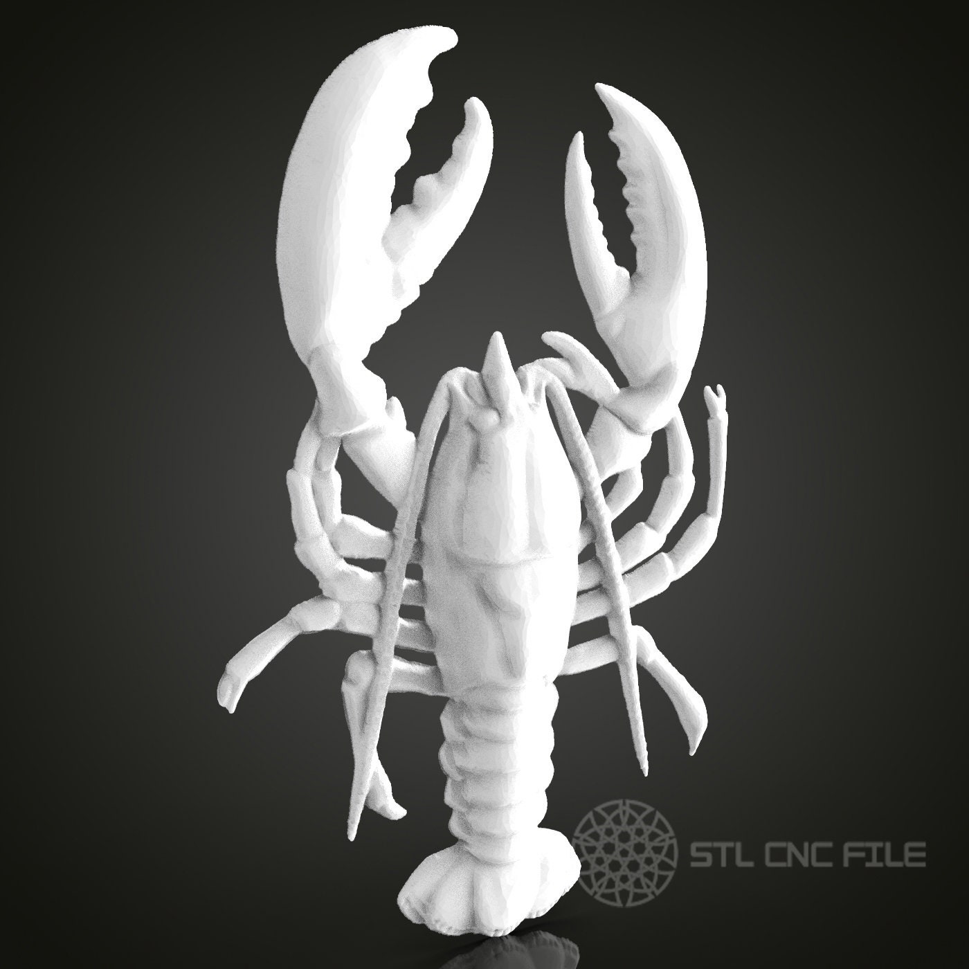 Marine Majesty Lobster STL Model, CNC Router Engraving File, 3D Artcam ...