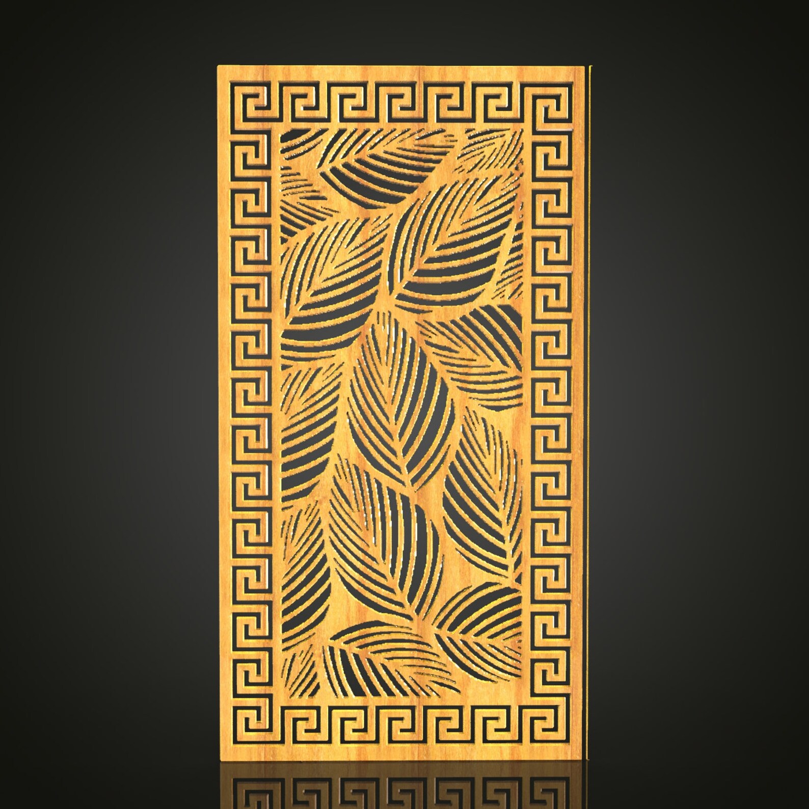 Tropical Leaf Panel STL File - CNC Router Engraving Art - Etsy