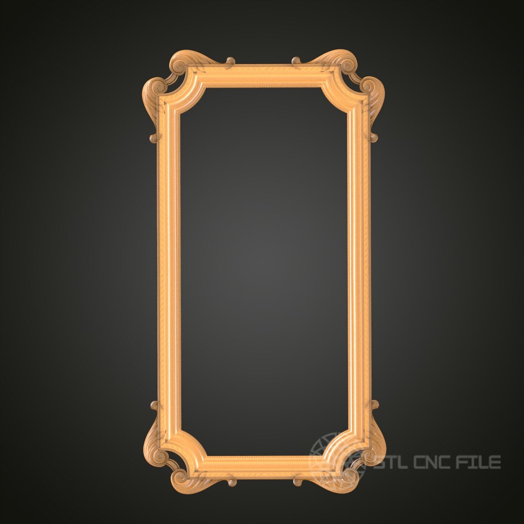 Elegant Vertical Frame STL Model - Perfect for CNC and 3D Printing ...