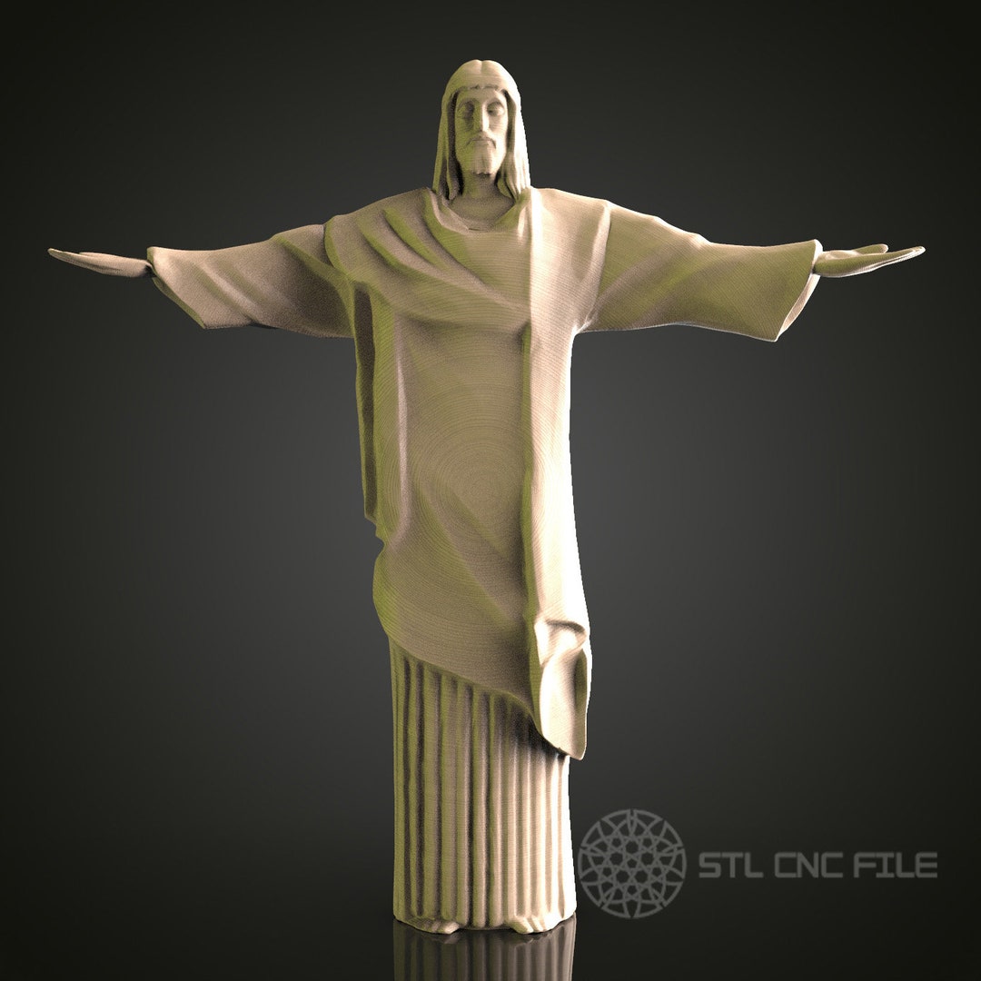 Christ the Redeemer Statue for CNC and 3D Printing - STL File - Etsy