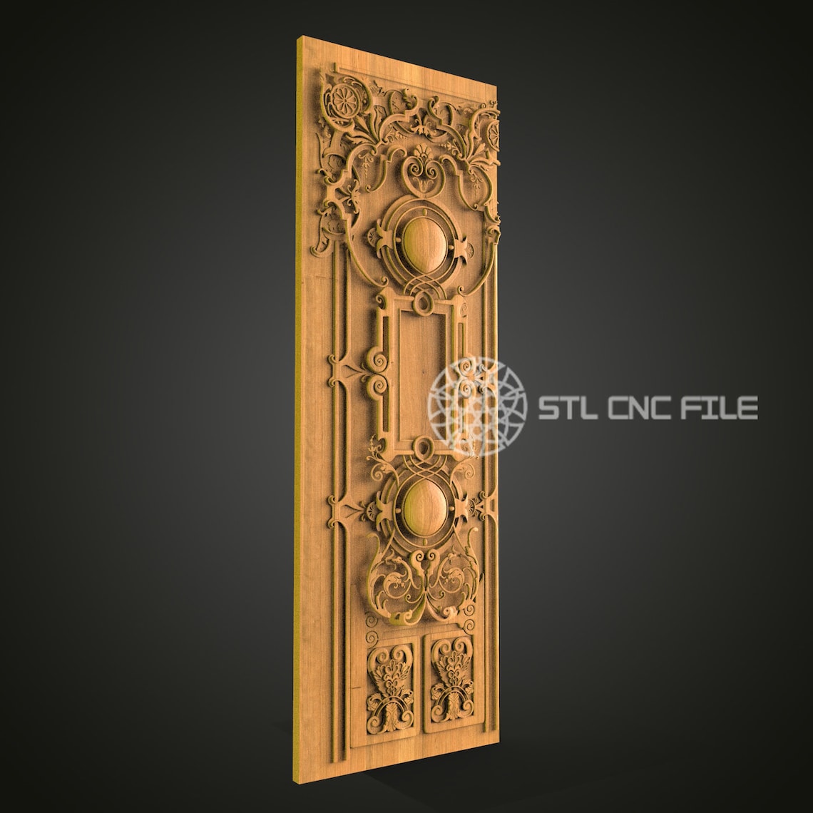 Gothic Revival Vertical Panel STL File: CNC Router Carving Design - Etsy