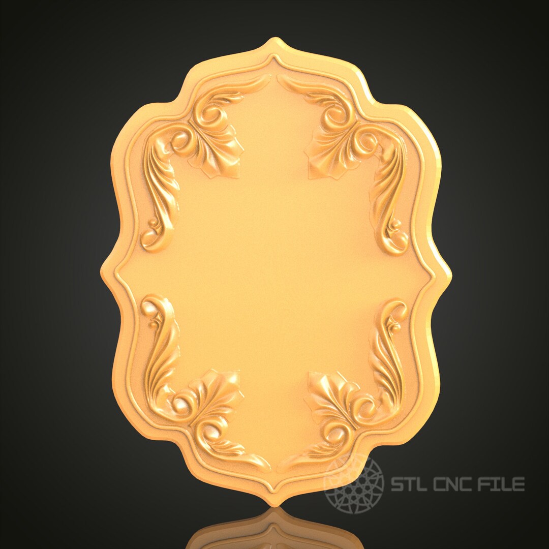 Baroque 3D Frame STL Model for CNC Router Engraver | Artcam, Aspire ...