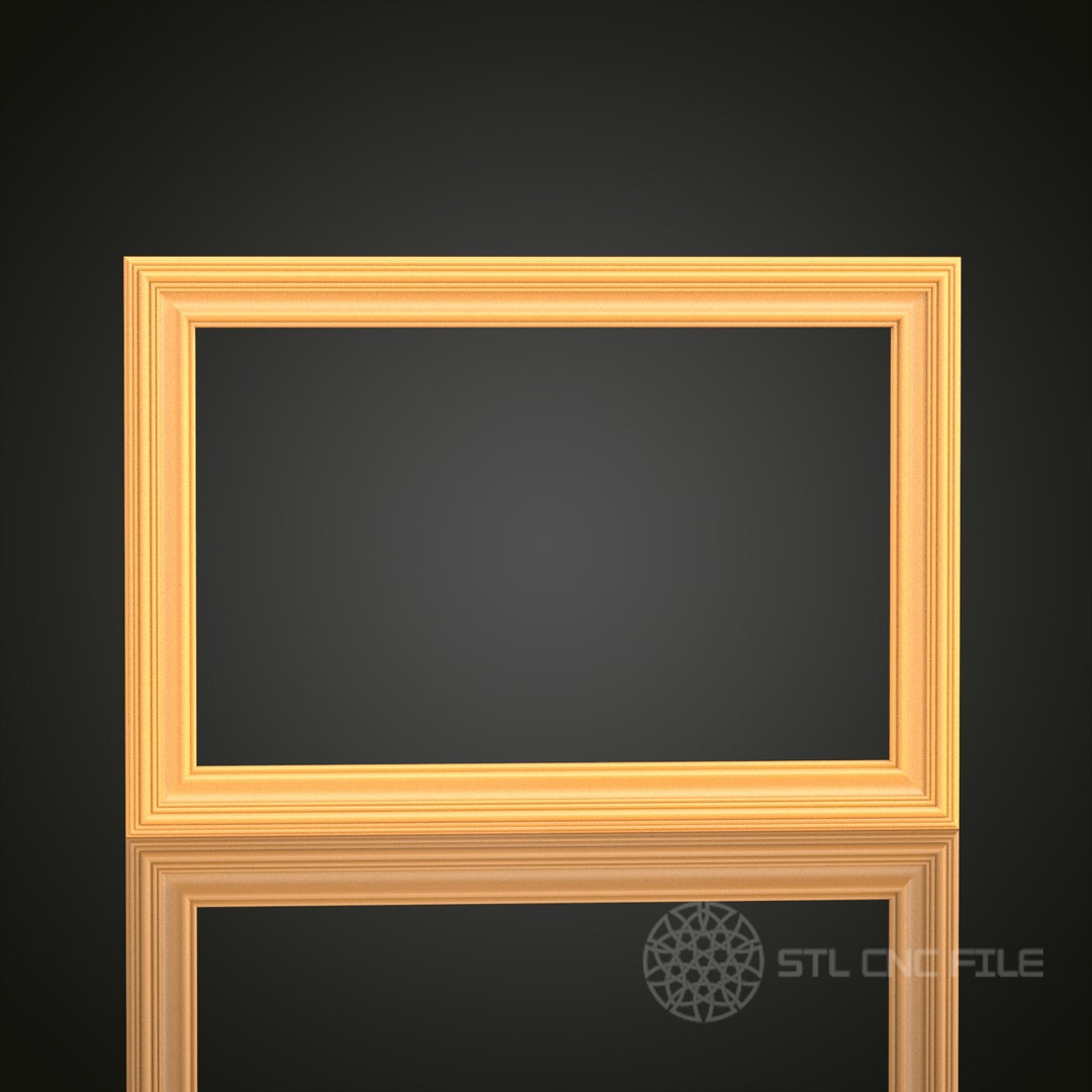 Classic 3D Frame STL Model for CNC Router Engraver | Artcam, Aspire ...