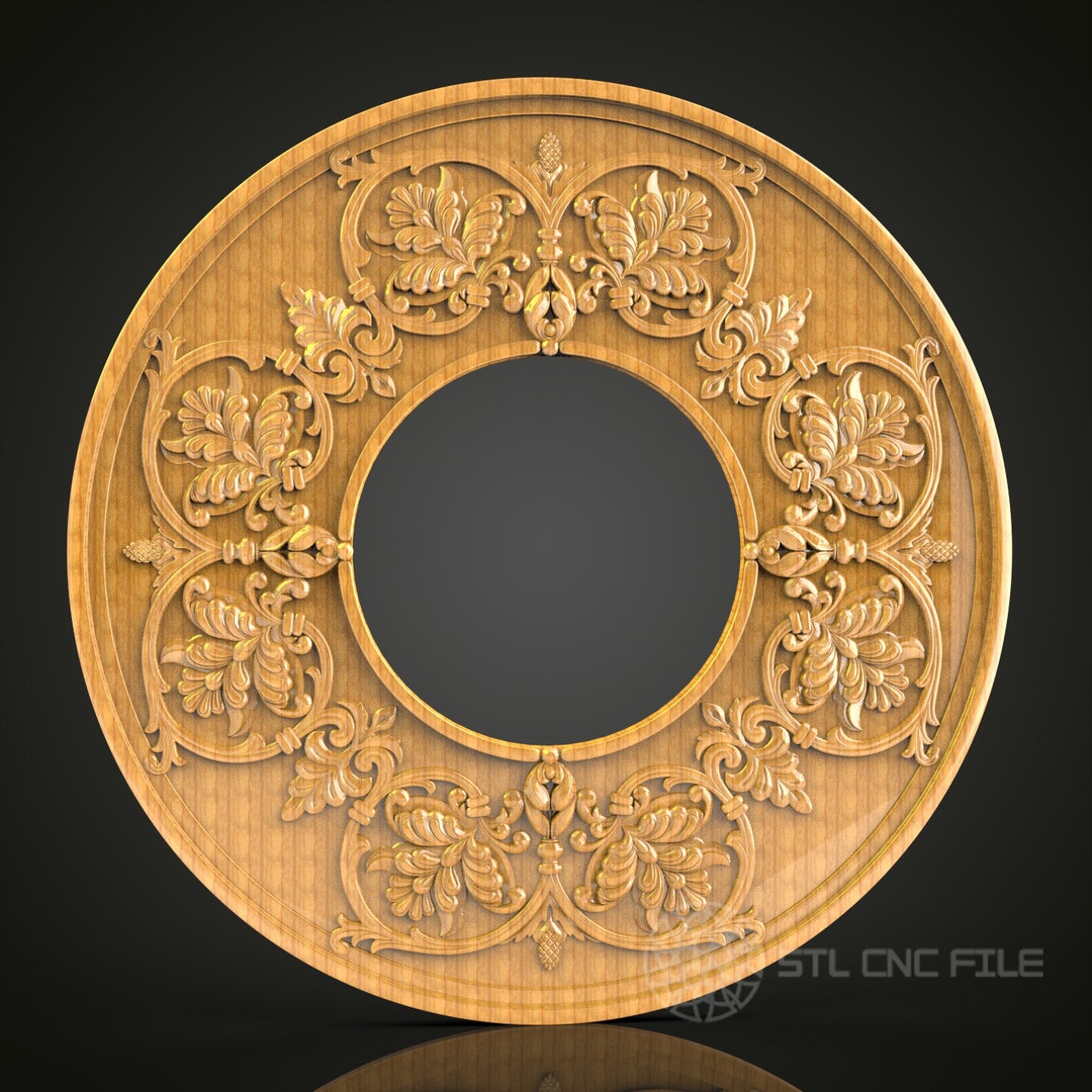 Regal Victorian Frame CNC Router STL Model - Intricate Wood Carving ...