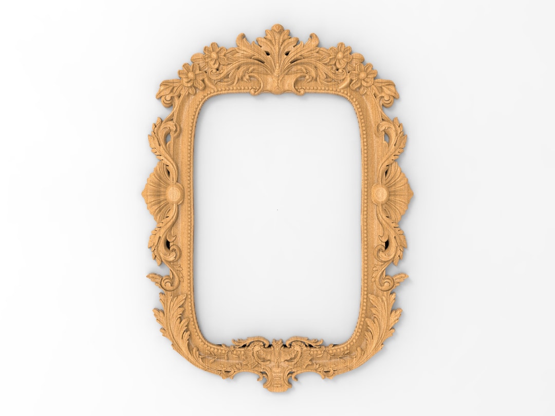 Baroque Grace: A Cnc-ready STL File for Carving Classic Wooden Frames ...