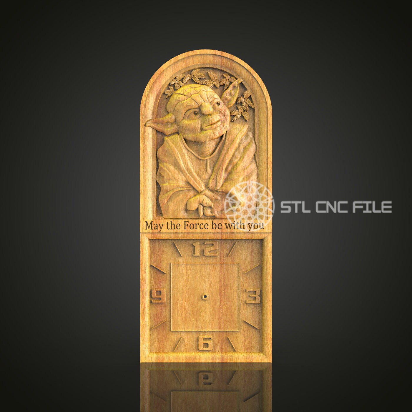 Fantasy Sage Clock STL Model, CNC Router Carving File, Artcam Aspire ...