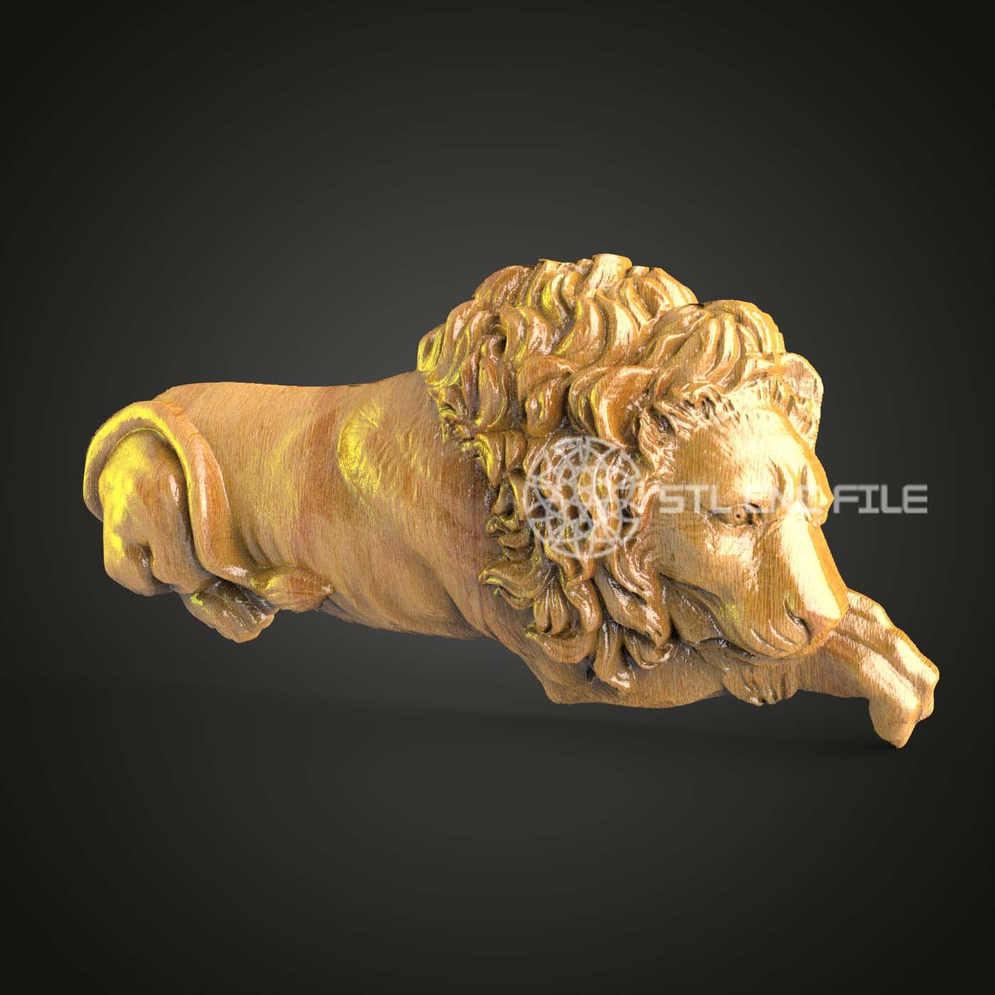Leaping Lioness 3D STL Model for CNC Routers, Artcam & Aspire ...