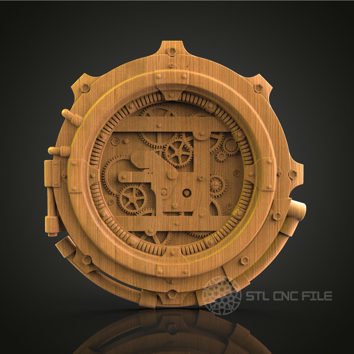 Mechanical Clock Relief STL Model: CNC Router, 3D Printer (digital File ...