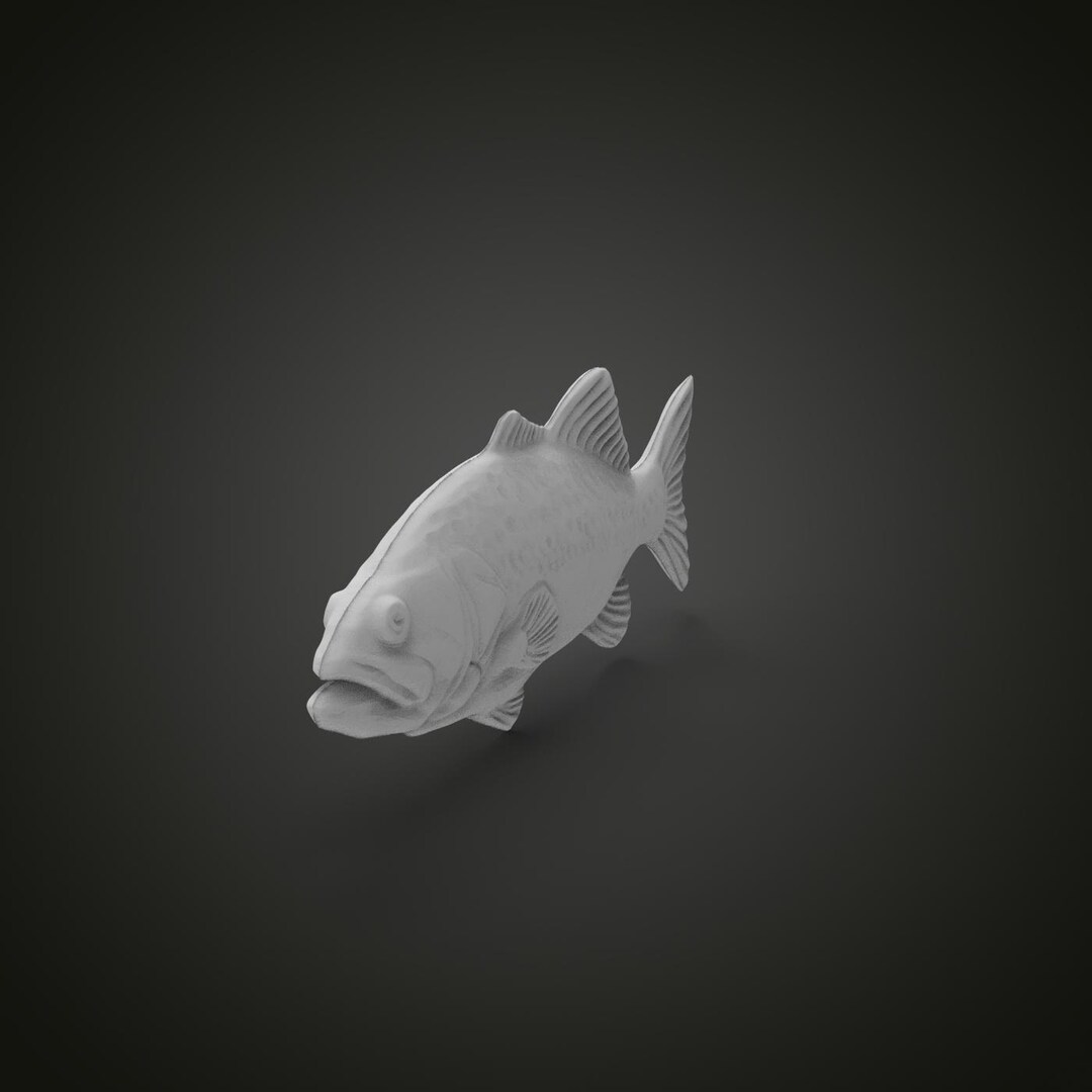 STL Model of Fish Sculpture for CNC Router Engraver, Artcam, Aspire ...