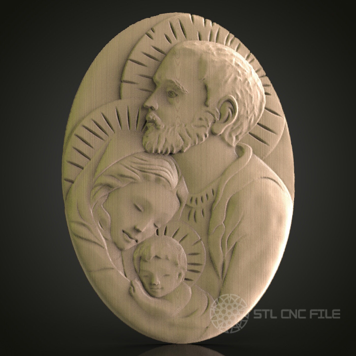 Holy Family 3D STL Model: CNC Router & 3D Printer (PDF Download) - Etsy