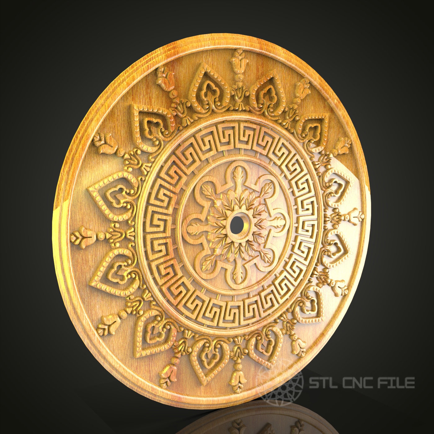 Ornate Classical Medallion STL File – CNC Router Design for Artcam ...