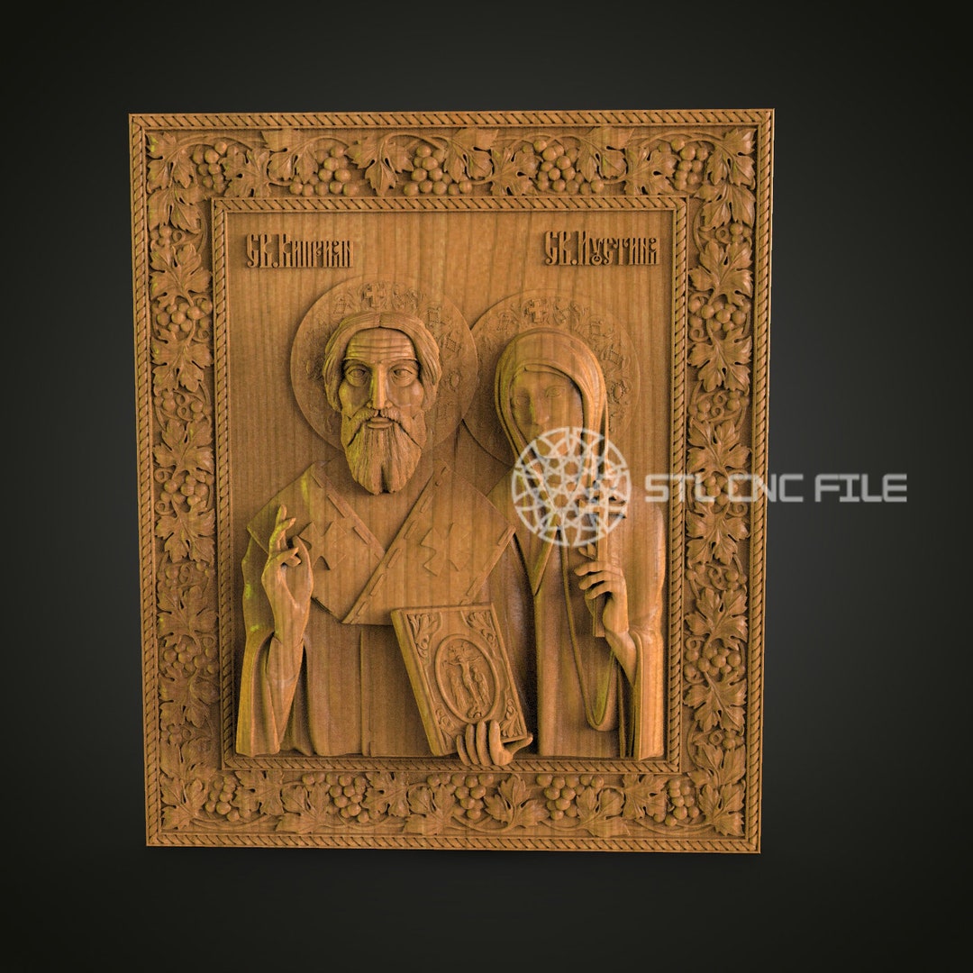 Saintly Duo CNC STL File: 3D Printable Religious Icons (digital ...