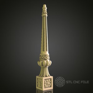 Ornate Architectural Column 3D Model STL File, Classical Pillar Design ...