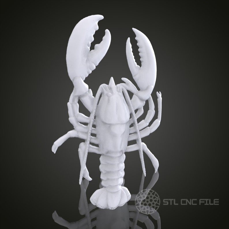 Detailed Lobster STL Model: CNC Router & 3D Printer Ready (digital File ...