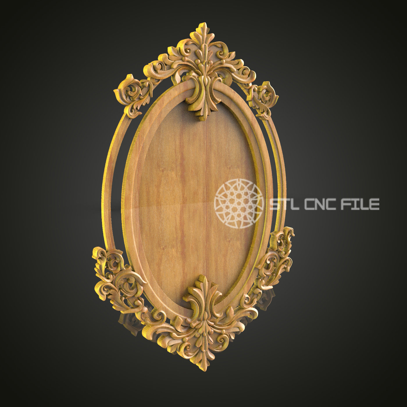 Baroque CNC Frame STL File: Ornate Wood Art, Wall Decor - Etsy