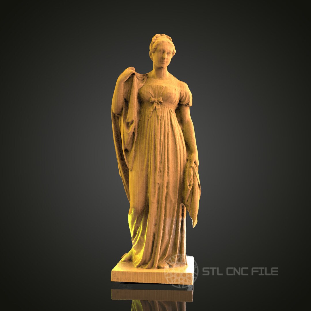 Classical Woman Statue - STL Model for CNC Router Engraver - Artcam ...