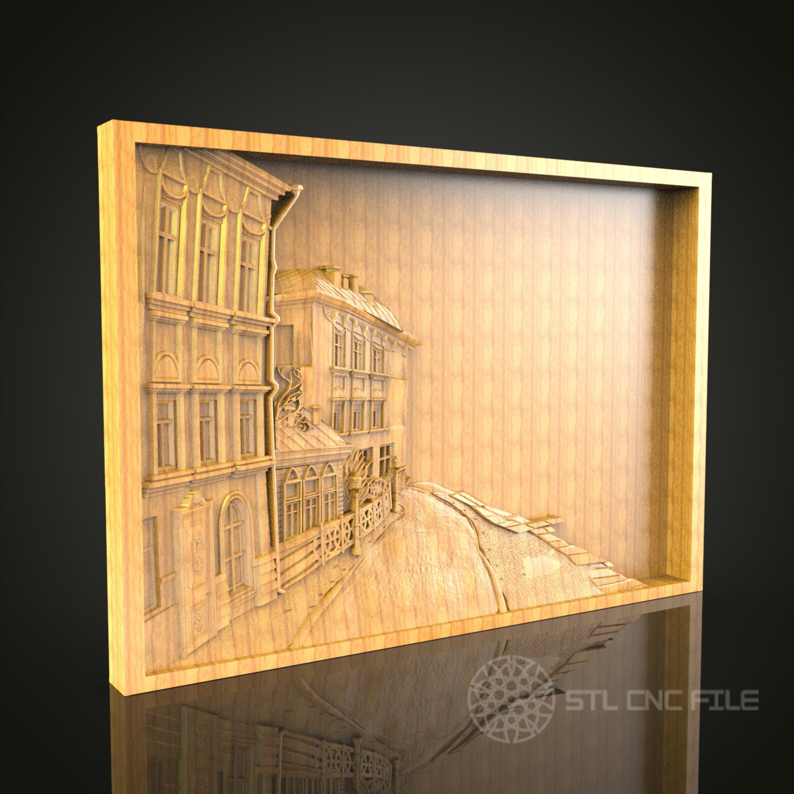 Victorian Townhouse 3D STL Model - CNC Router File for Architectural ...