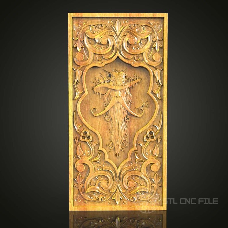 Enchanted Forest Tree STL Model, Ornate CNC Carving File, Artcam ...