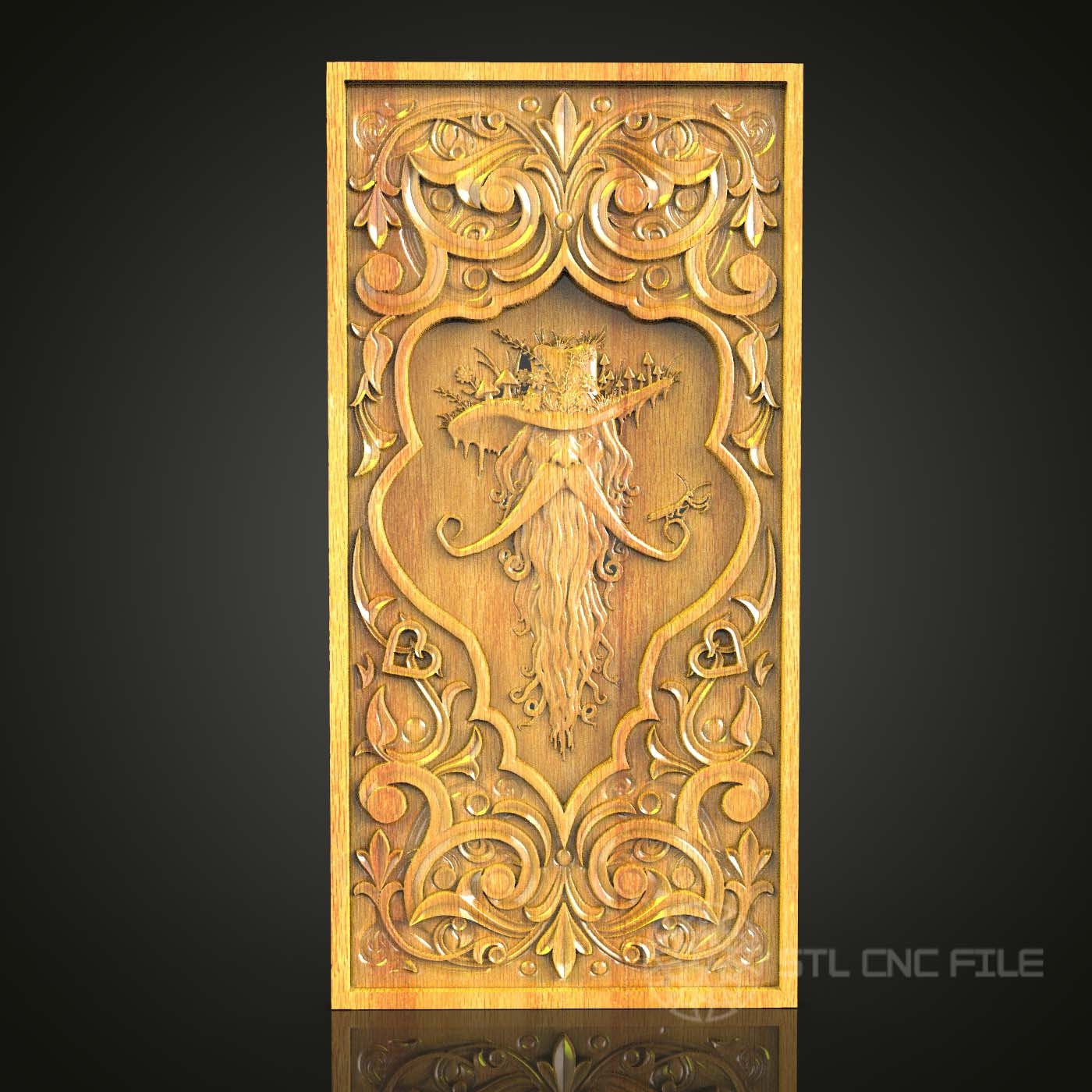 Enchanted Forest Tree STL Model, Ornate CNC Carving File, Artcam ...