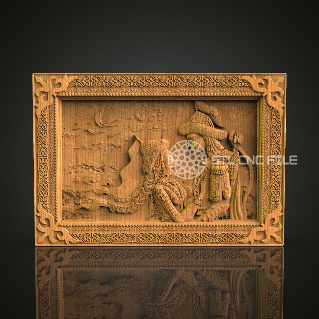 Intricate 3D Carved Medieval Scene STL File for CNC and 3D Printing ...