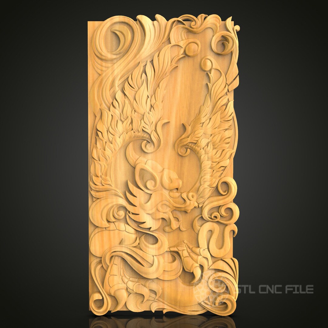 Elegant Wood Carving STL Model for CNC Routers - Artcam, Aspire ...