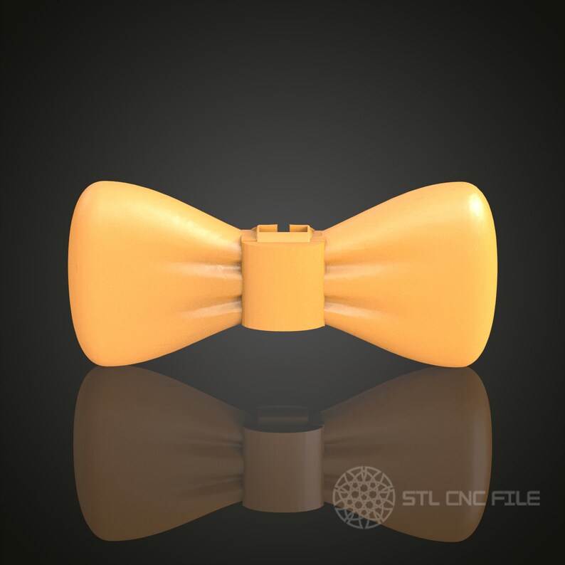 Minimalist Bow Tie STL Model, CNC Router File for Modern Accessories ...