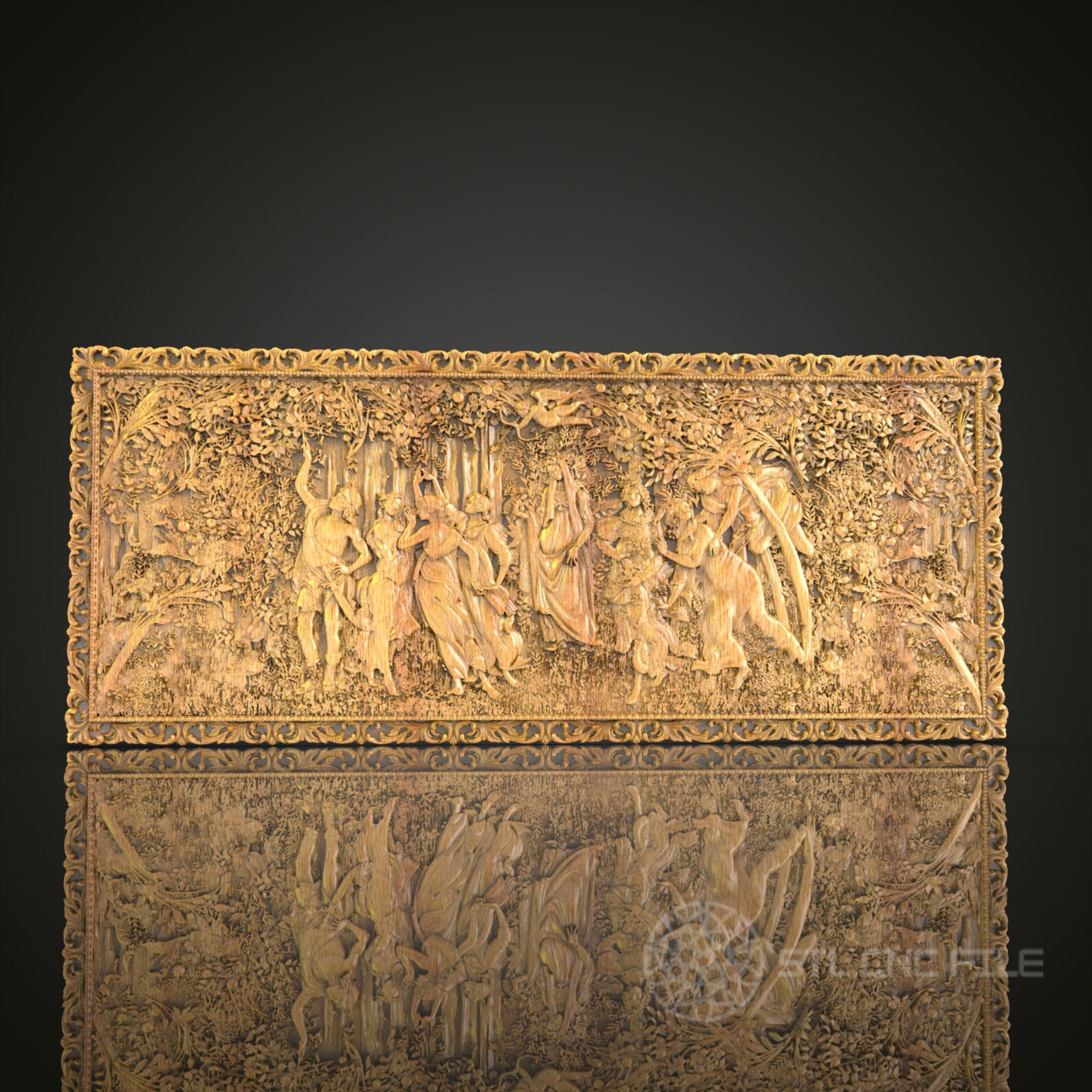 Ancient Greek Mythology 3D Relief STL File for CNC, Classical Pantheon ...