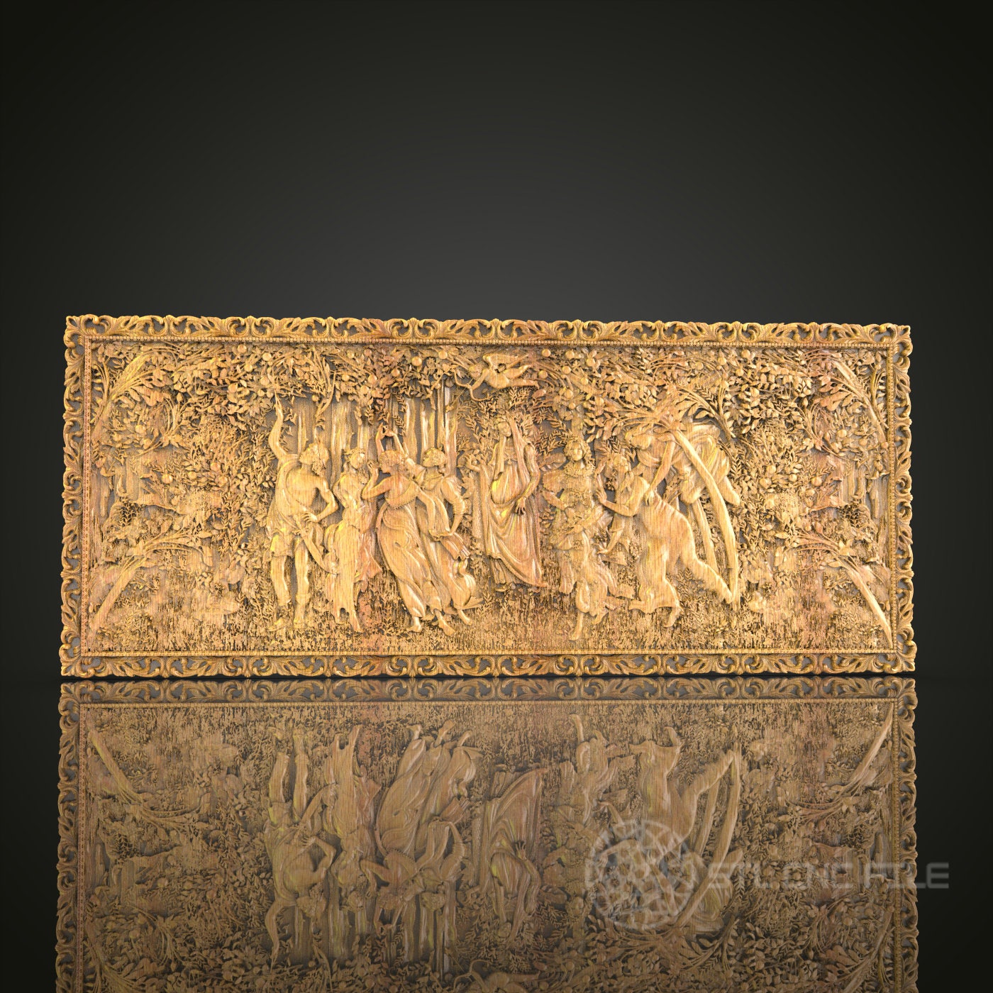 Ancient Greek Mythology 3D Relief STL File for CNC, Classical Pantheon ...