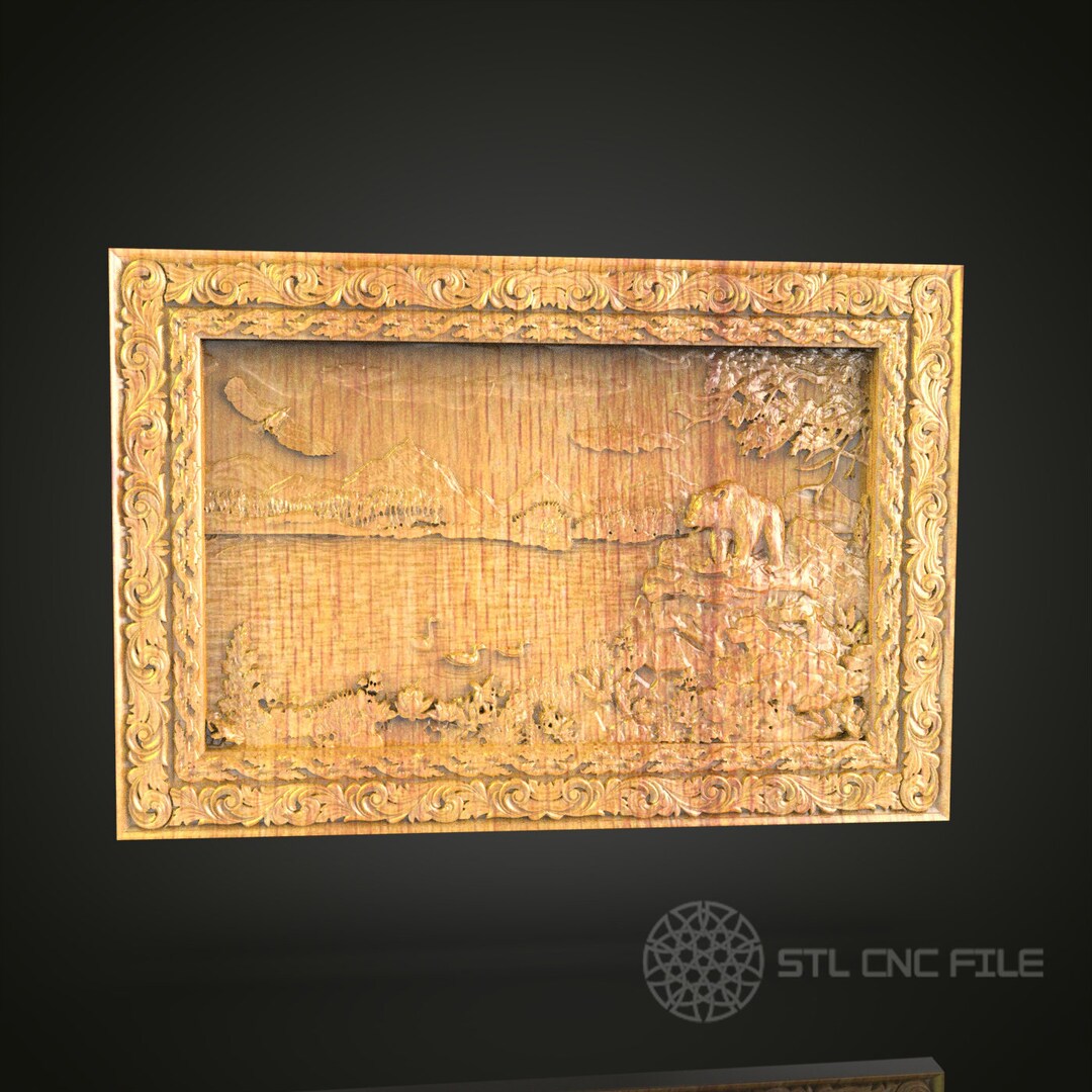 Last Supper 3D Relief STL Model - CNC Router File for Wood Carving ...