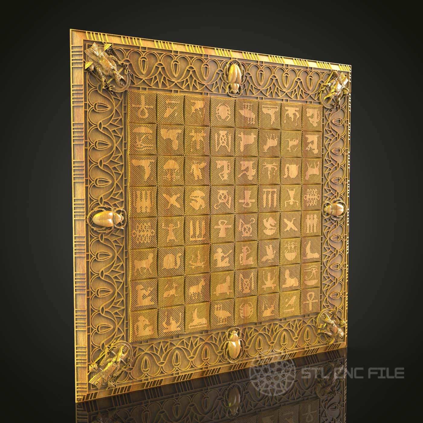 Ancient Egyptian Hieroglyphs STL Model - CNC Router Files, Artcam ...