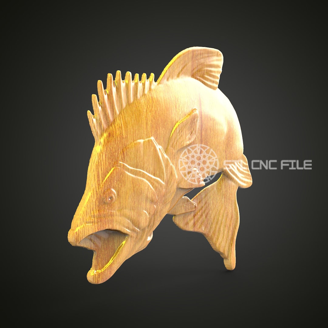 Dynamic Bass Leap 3D STL Model, Artcam & Aspire Ready, Perfect for CNC ...