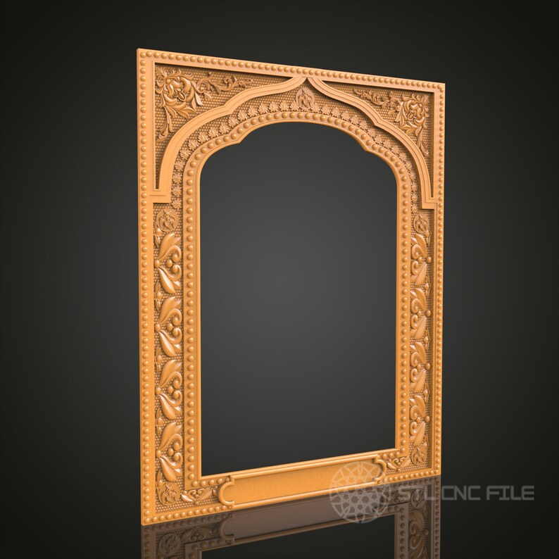 Moorish Ornate Decorative Frame STL Model for CNC Router Engraver, 3D ...