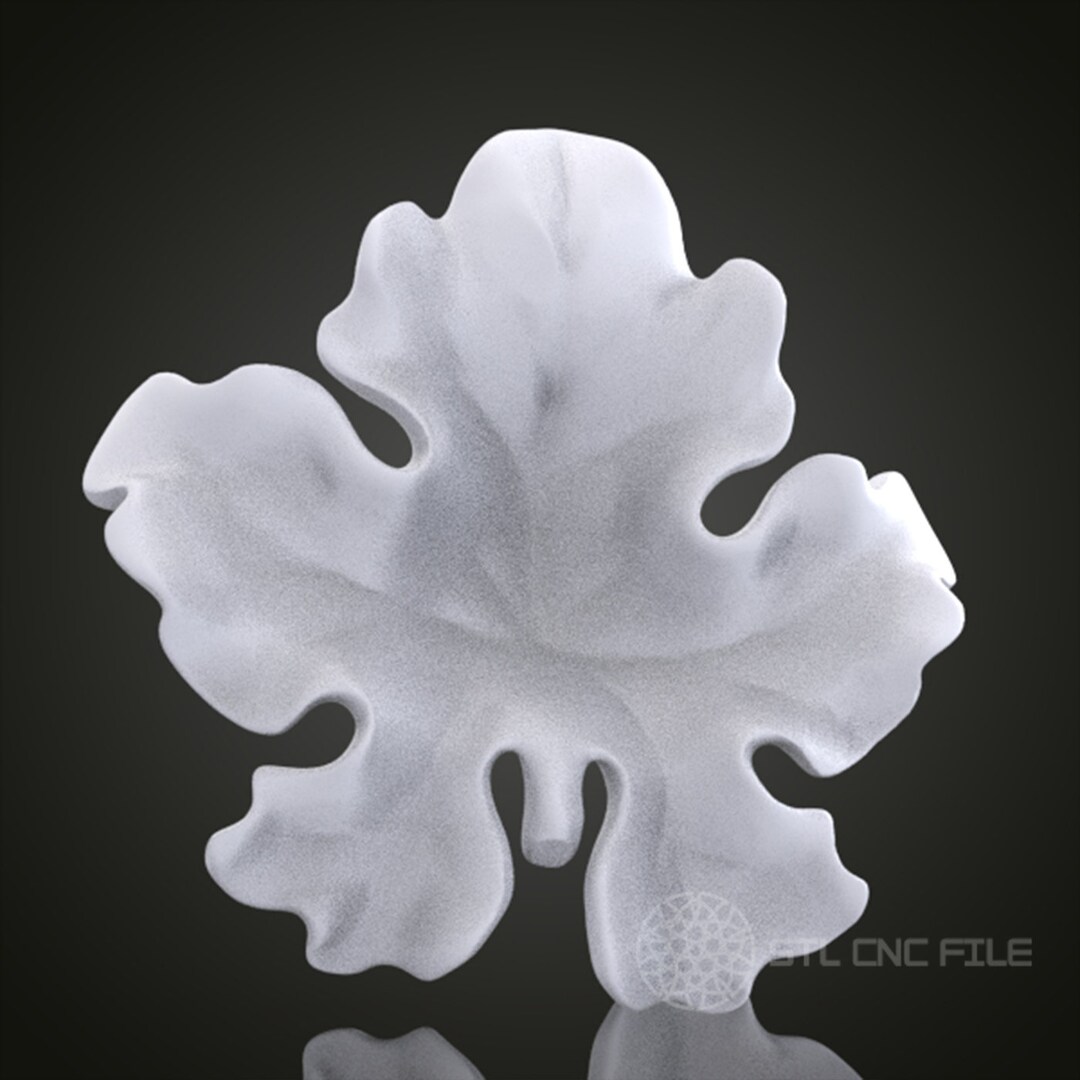 Elegant Leaf 3D Relief Art for CNC Router, Artcam, Aspire, Wall Decor ...