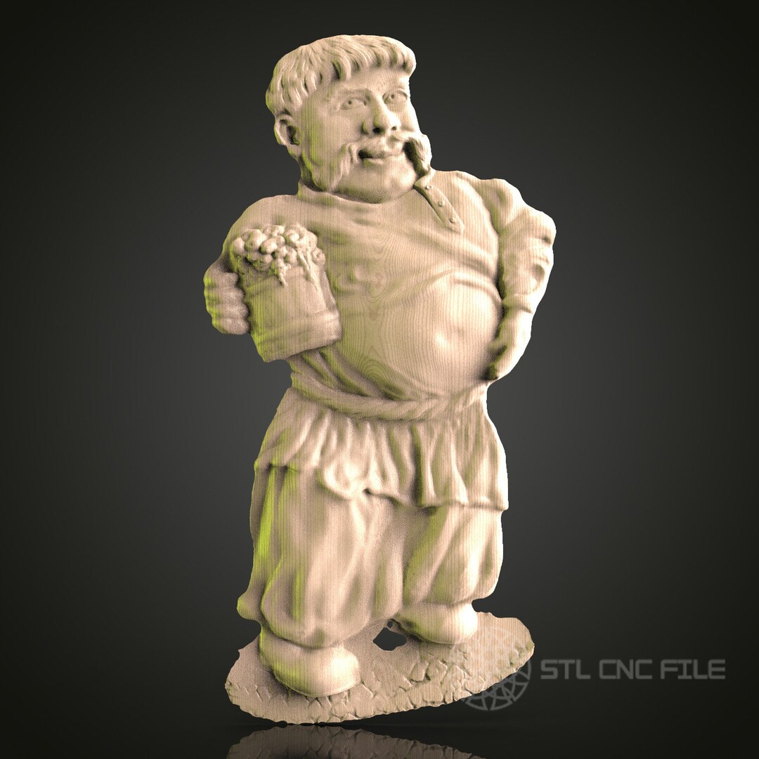 Folkloric Peasant Man 3D Model STL File: CNC Router Artcam Aspire - Etsy