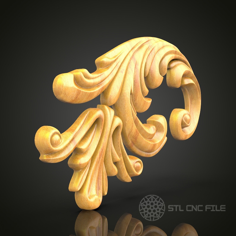 Elegant Wood Wall Decor | STL Model CNC Router Engraver Artcam Aspire ...