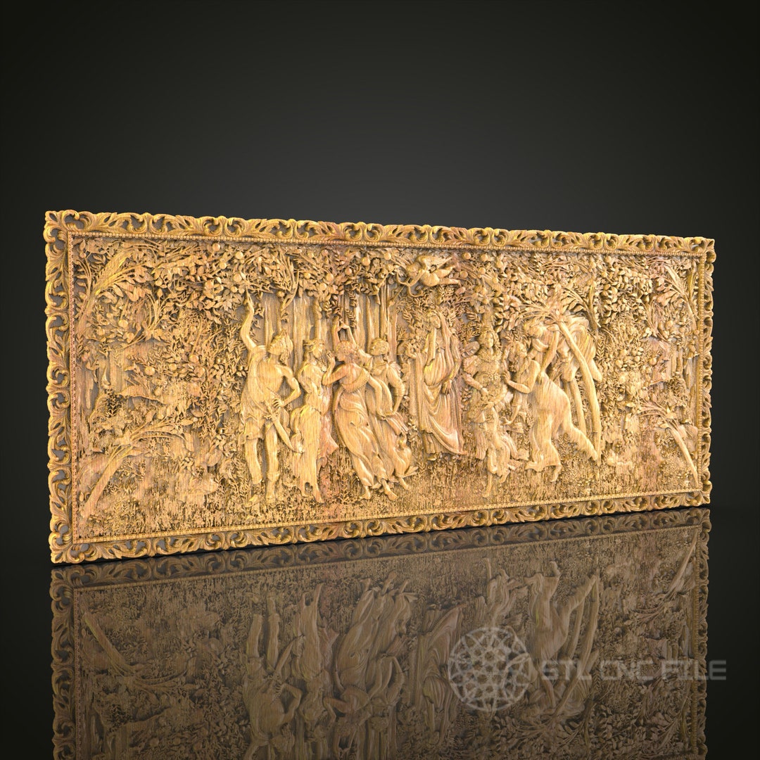 Ancient Greek Mythology 3D Relief STL File for CNC, Classical Pantheon ...