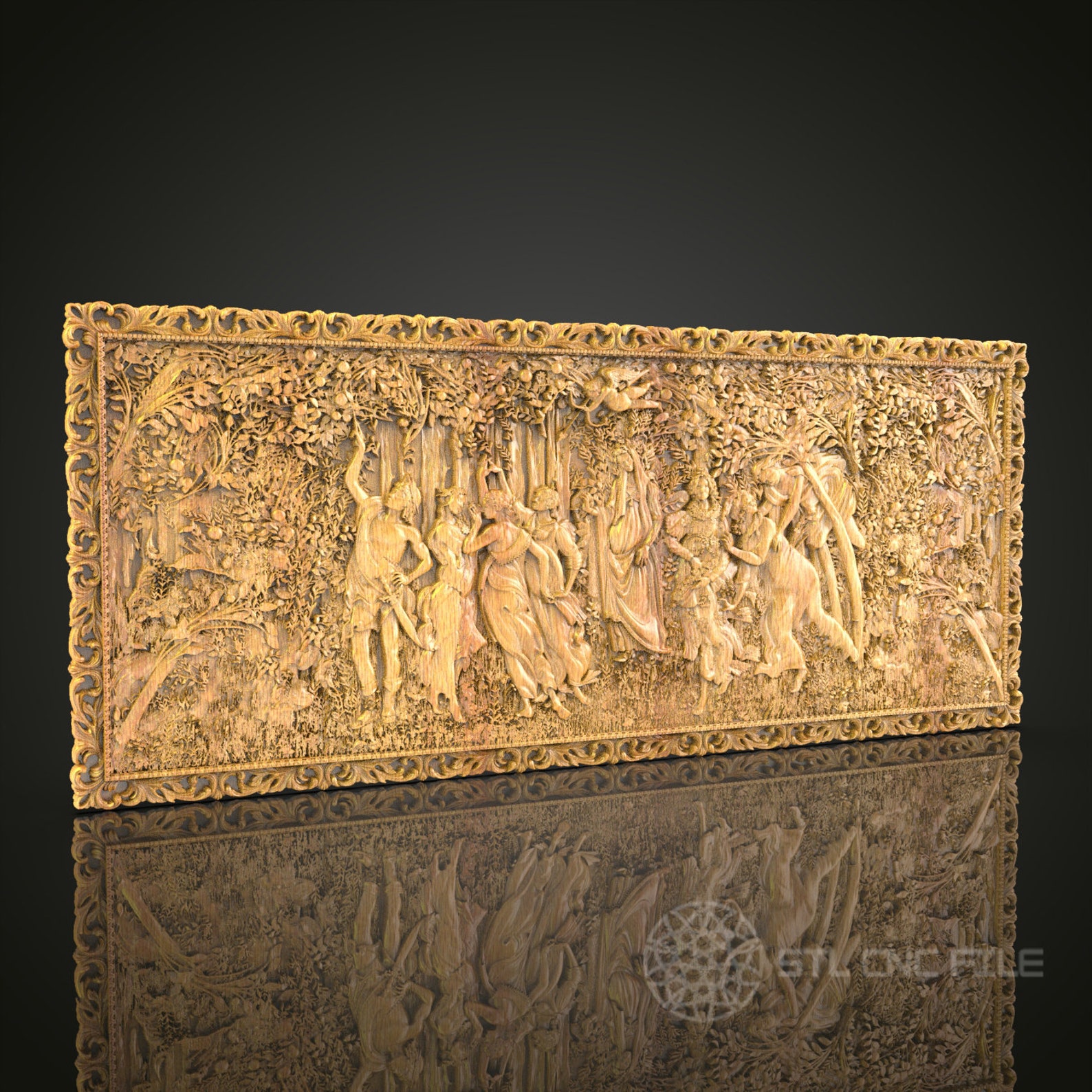 Ancient Greek Mythology 3D Relief STL File for CNC, Classical Pantheon ...