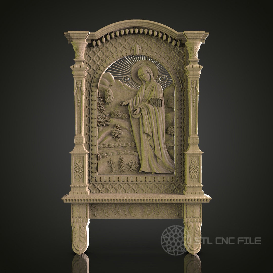 Intricate Religious Wall Art - STL Model for CNC Router Engraver ...
