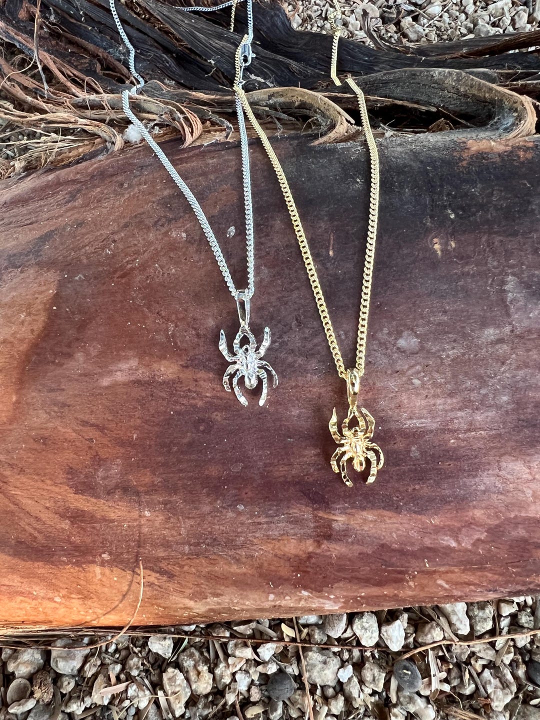 Spider Charm Necklace on Curb Link Chain | Spooky Fashion, Fall Fashion ...
